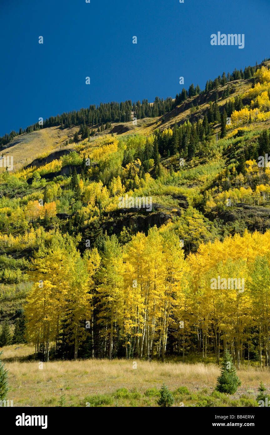 Colorado, US Hwy 550 , Red Mountain Pass between Ouray & Silverton. San ...