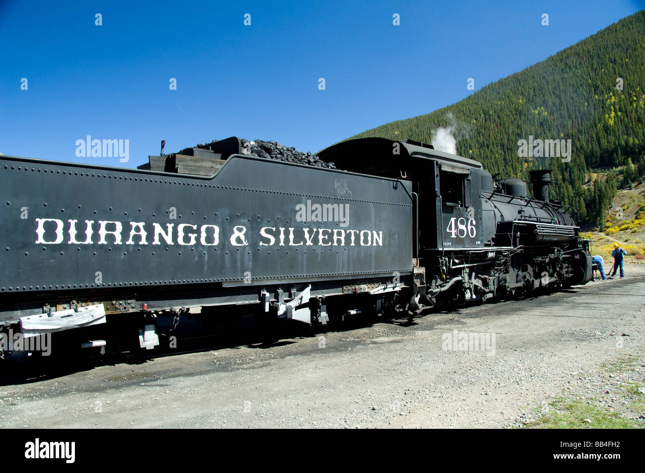 Colorado, Silverton. The Durango & Silverton Narrow Gauge Railroad ...