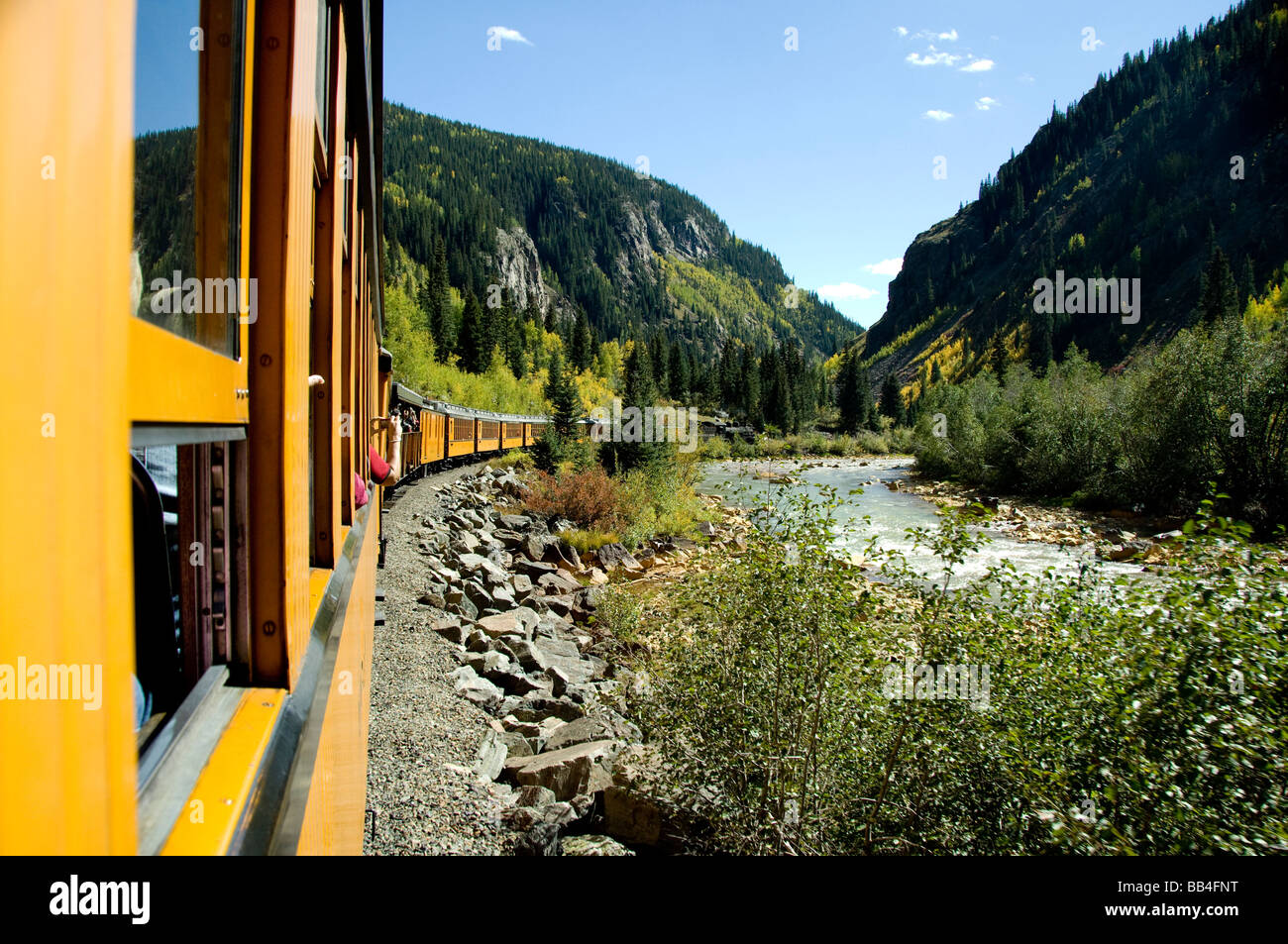 Colorado, The Durango & Silverton Narrow Gauge Railroad Stock Photo - Alamy