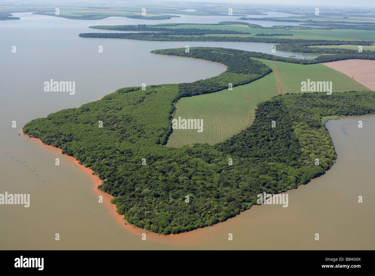 Lake behind Itaipu Dam, Brazil Stock Photo - Alamy