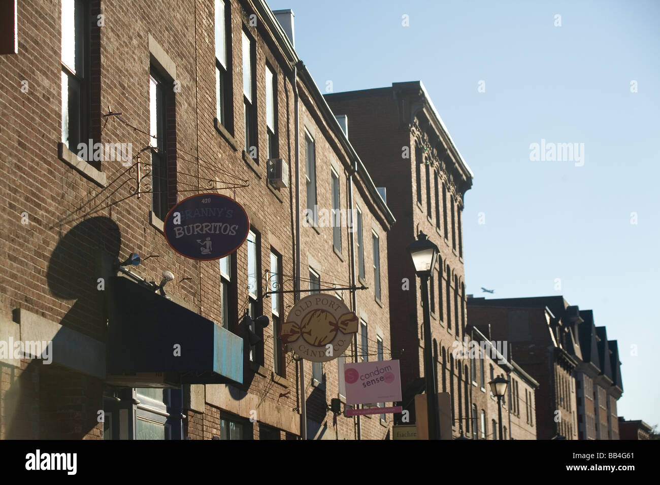 Street scene in Portland, ME Stock Photo - Alamy