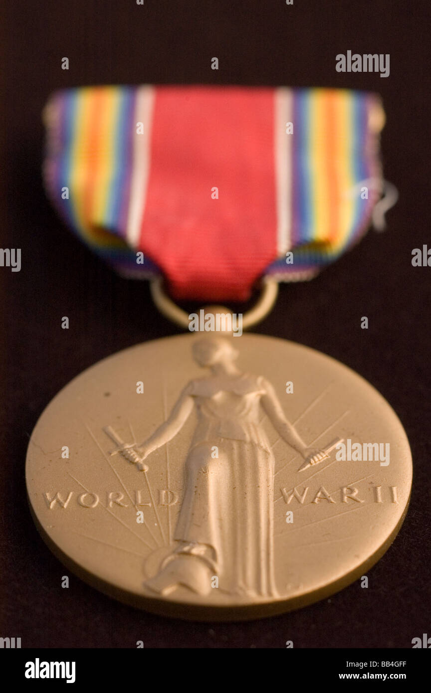 World War II Victory Medal Stock Photo - Alamy