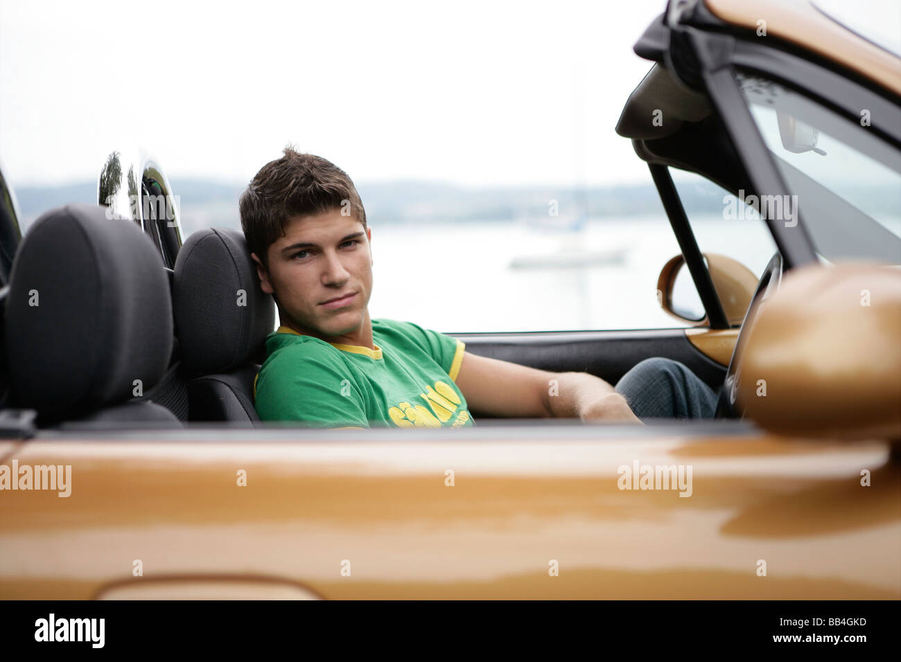 Boy relaxing vehicle High Resolution Stock Photography and Images - Alamy