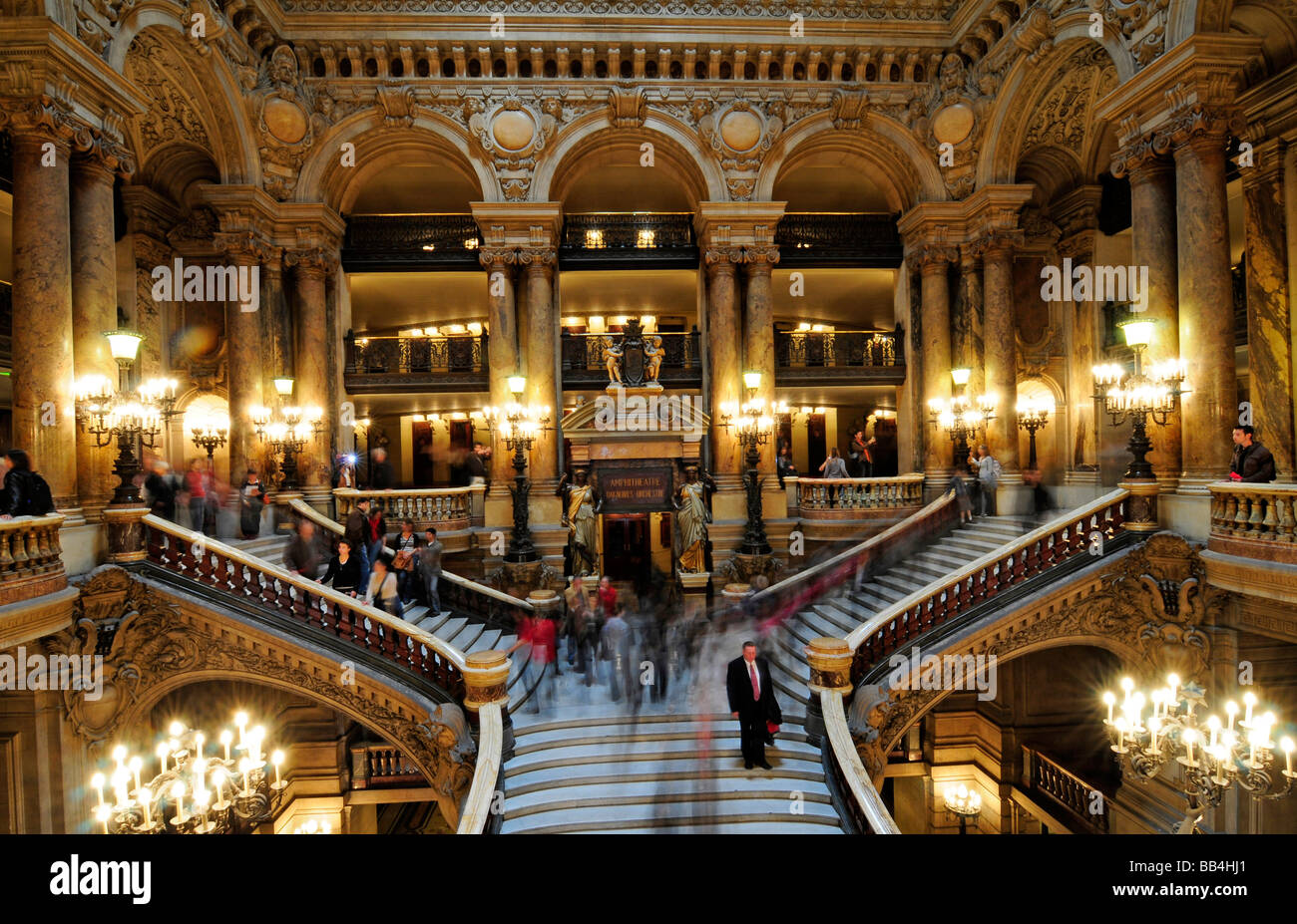 Inside the palais Garnier, the oldest Opera house in Paris, France ...