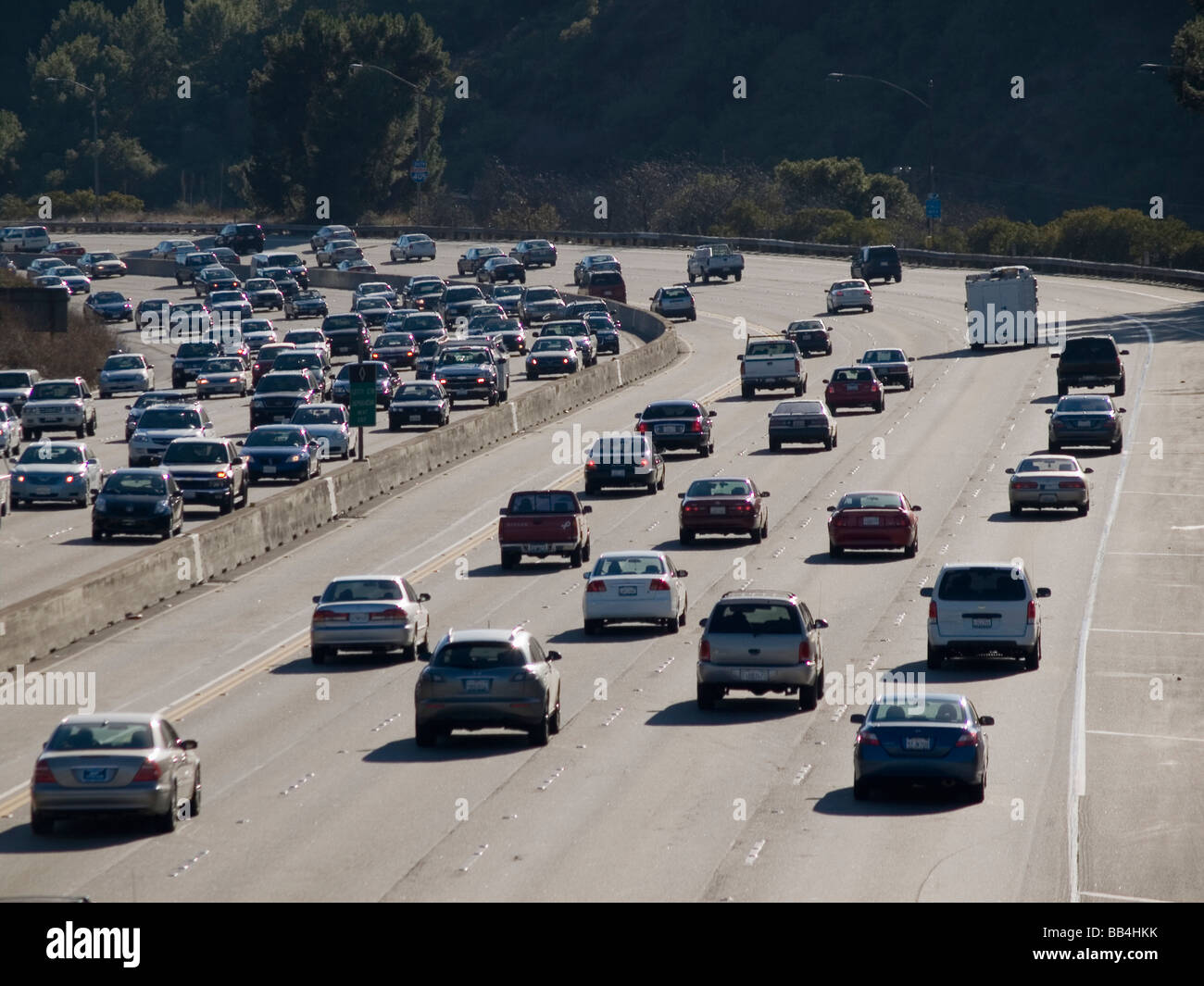Highway divider hi-res stock photography and images - Alamy