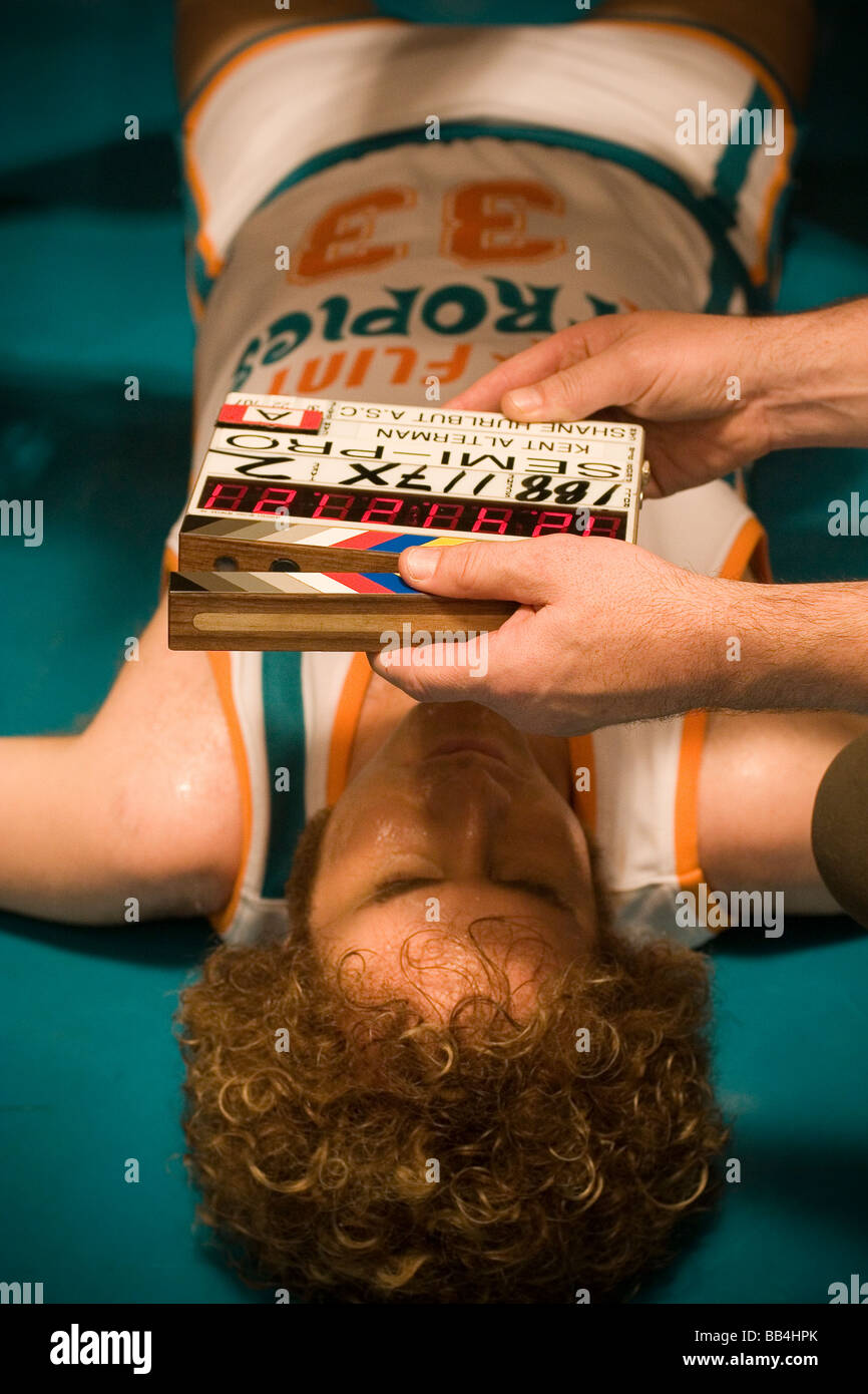 On the set of the movie 'Semi- Pro', starring Will Ferrell, Los Angeles ...