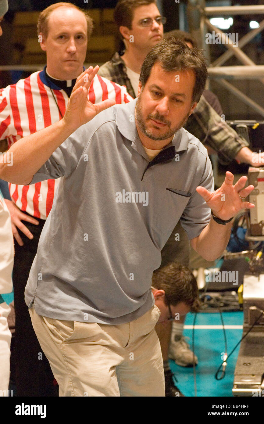 On the set of the movie 'Semi- Pro', starring Will Ferrell, Los Angeles ...