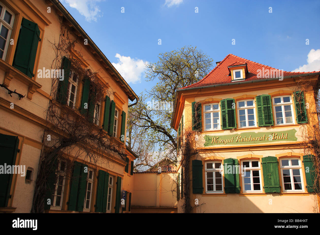 Winery estate in Deidesheim Stock Photo - Alamy