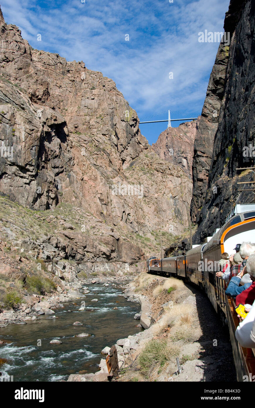 Colorado, Canon City, Royal Gorge Railroad. Views from the train, Royal ...
