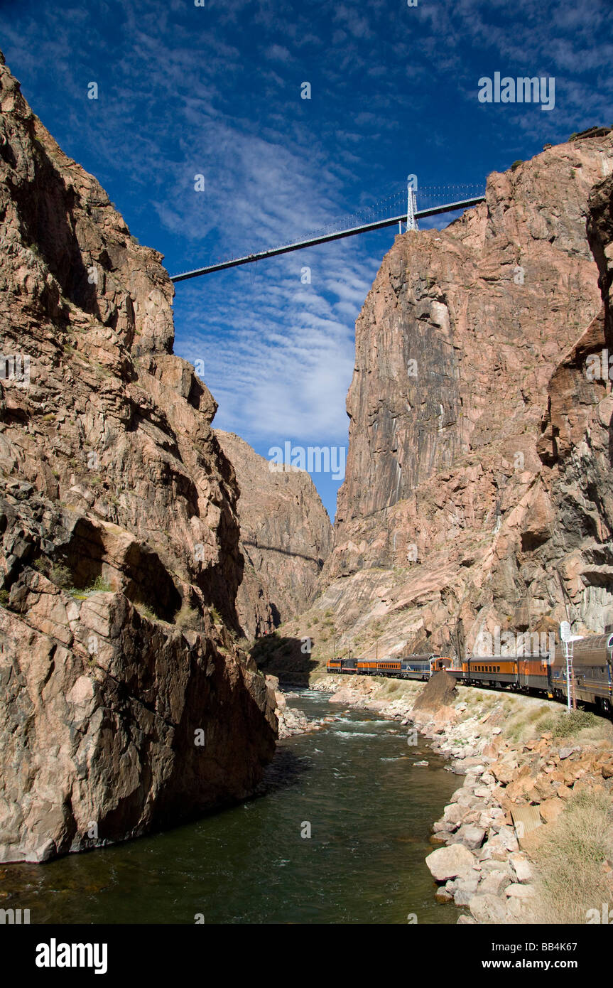 Colorado, Canon City, Royal Gorge Railroad. Views from the train, Royal ...