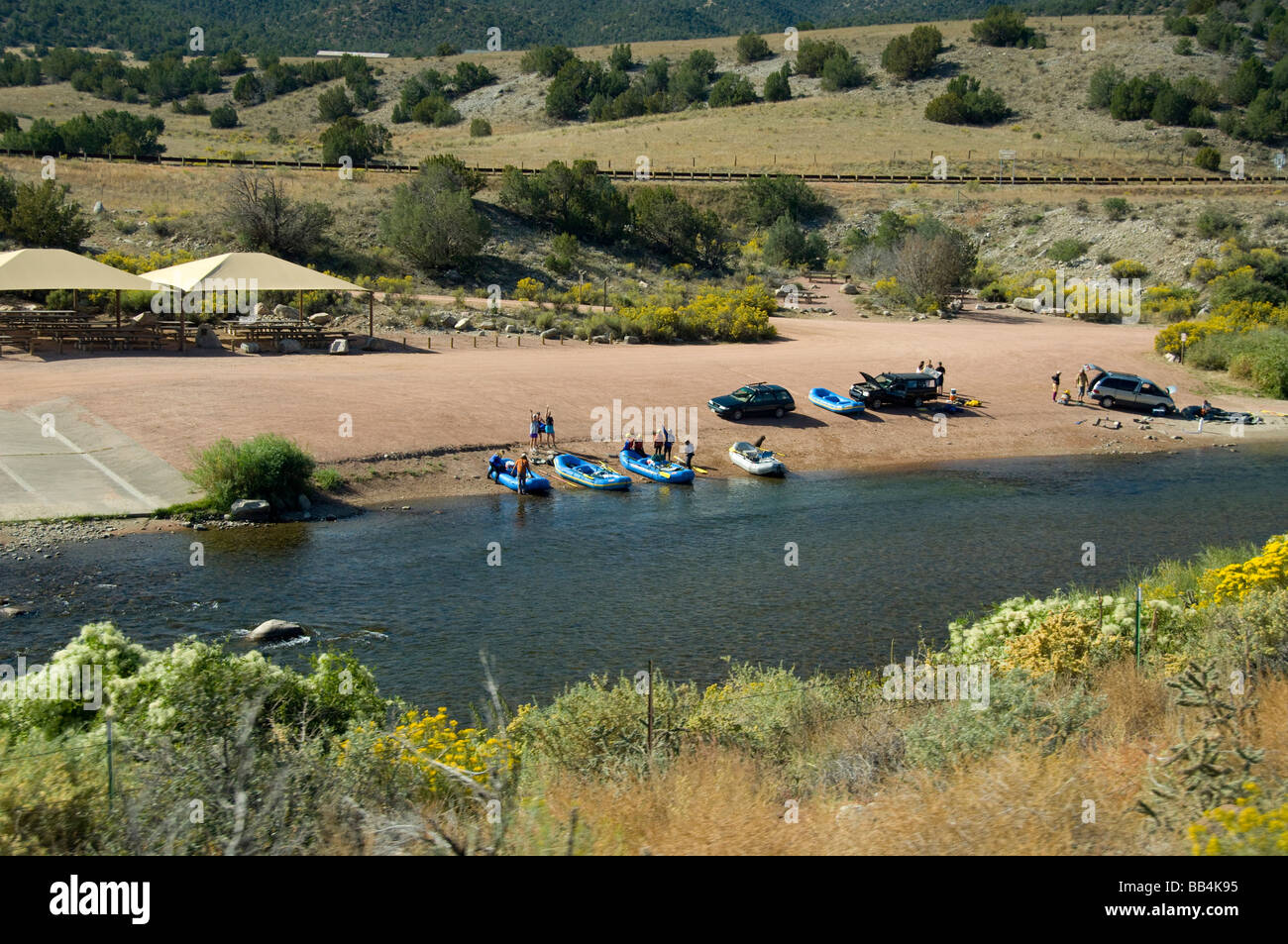 Colorado, Canon City, Royal Gorge Railroad. Views from the train, river ...