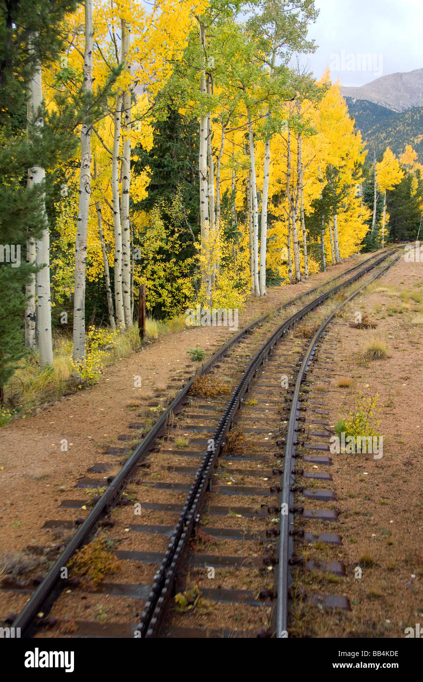 Colorado, Colorado Springs, Manitou Springs. Pikes Peak Cog Railway ...