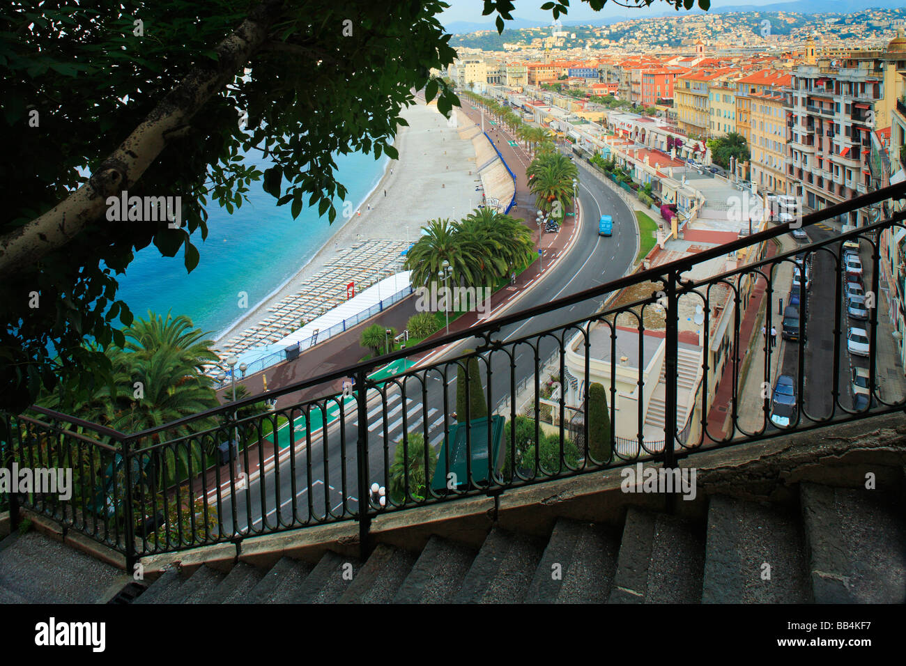 Promenade des Anglais from above Nice, France Stock Photo - Alamy