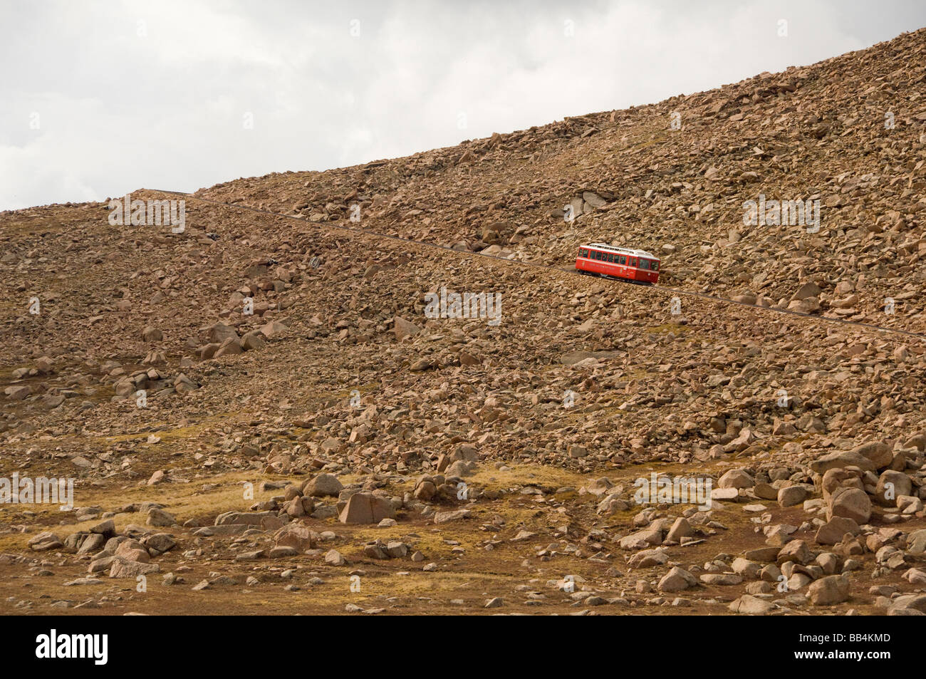 Colorado, Colorado Springs. Pikes Peak Cog Railway. Views from the ...