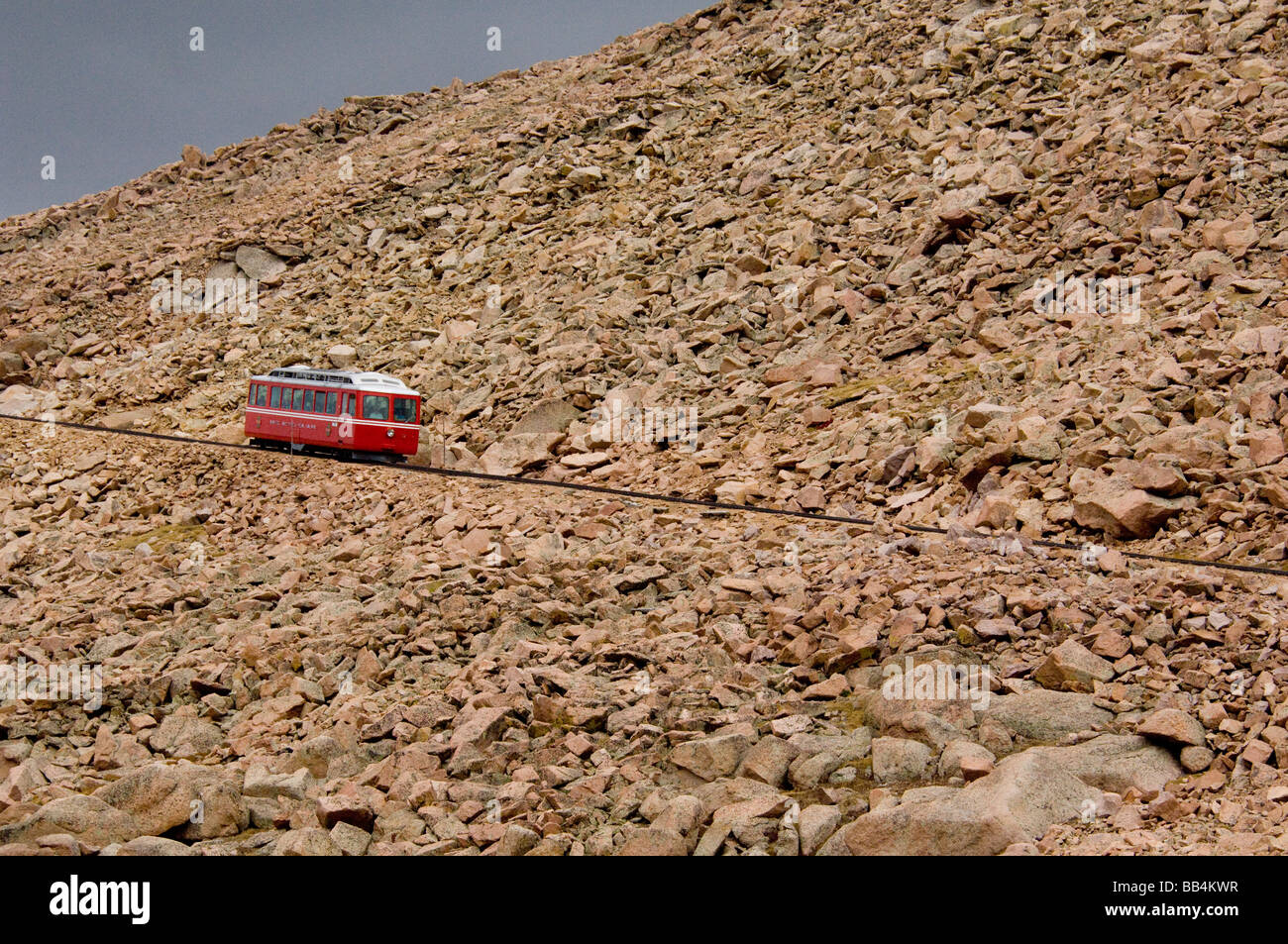 Colorado, Colorado Springs. Pikes Peak Cog Railway. Views from the ...
