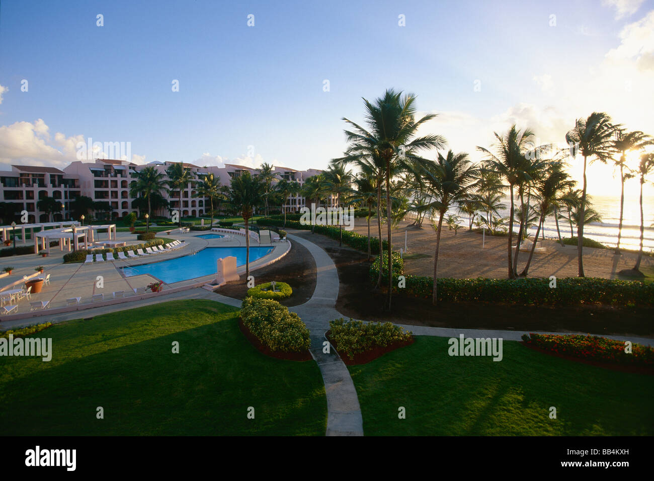 Sunrise in a Caribbean Resort Palmas Del Mar Puerto Rico Stock Photo ...