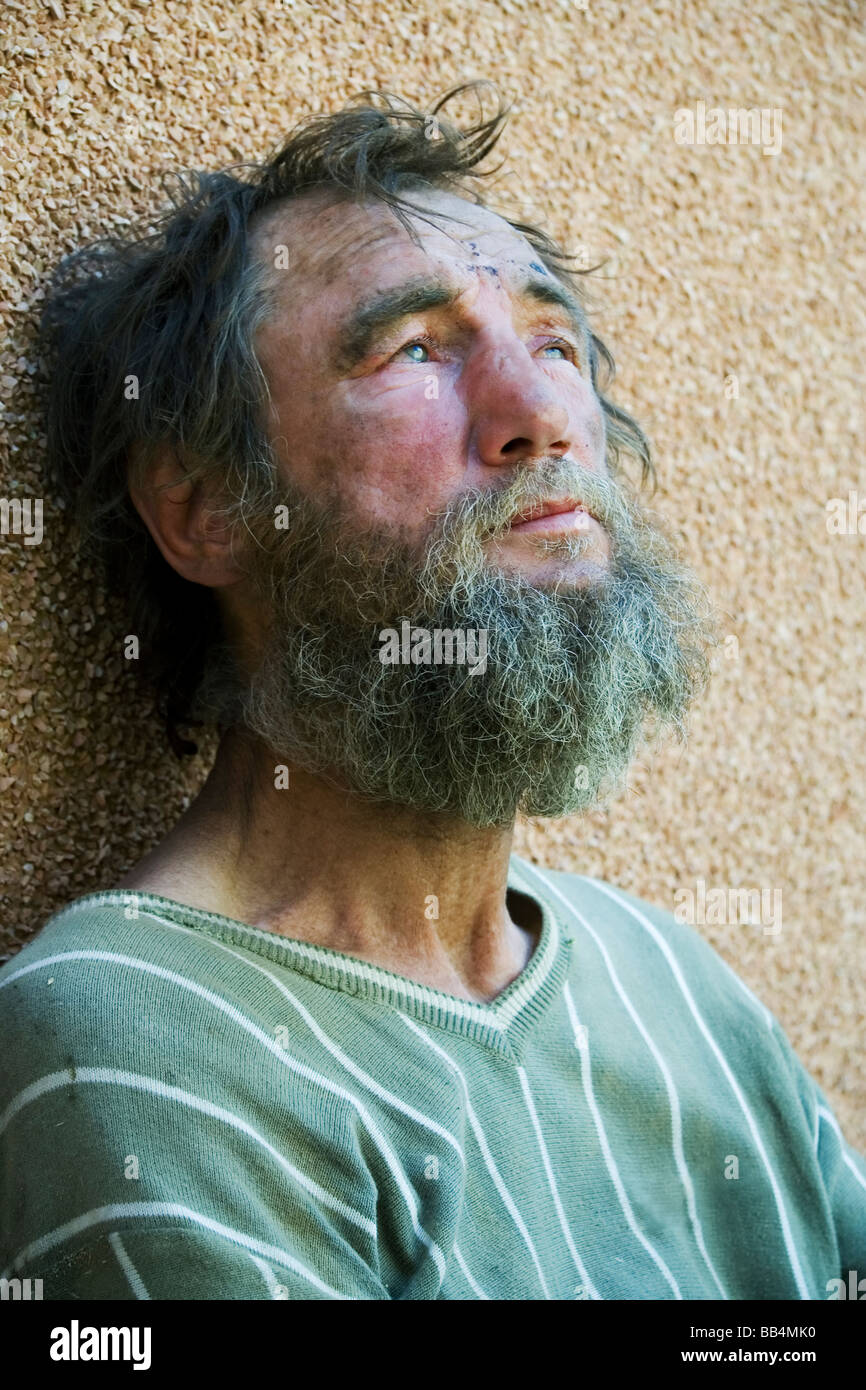Despair of homeless Stock Photo - Alamy