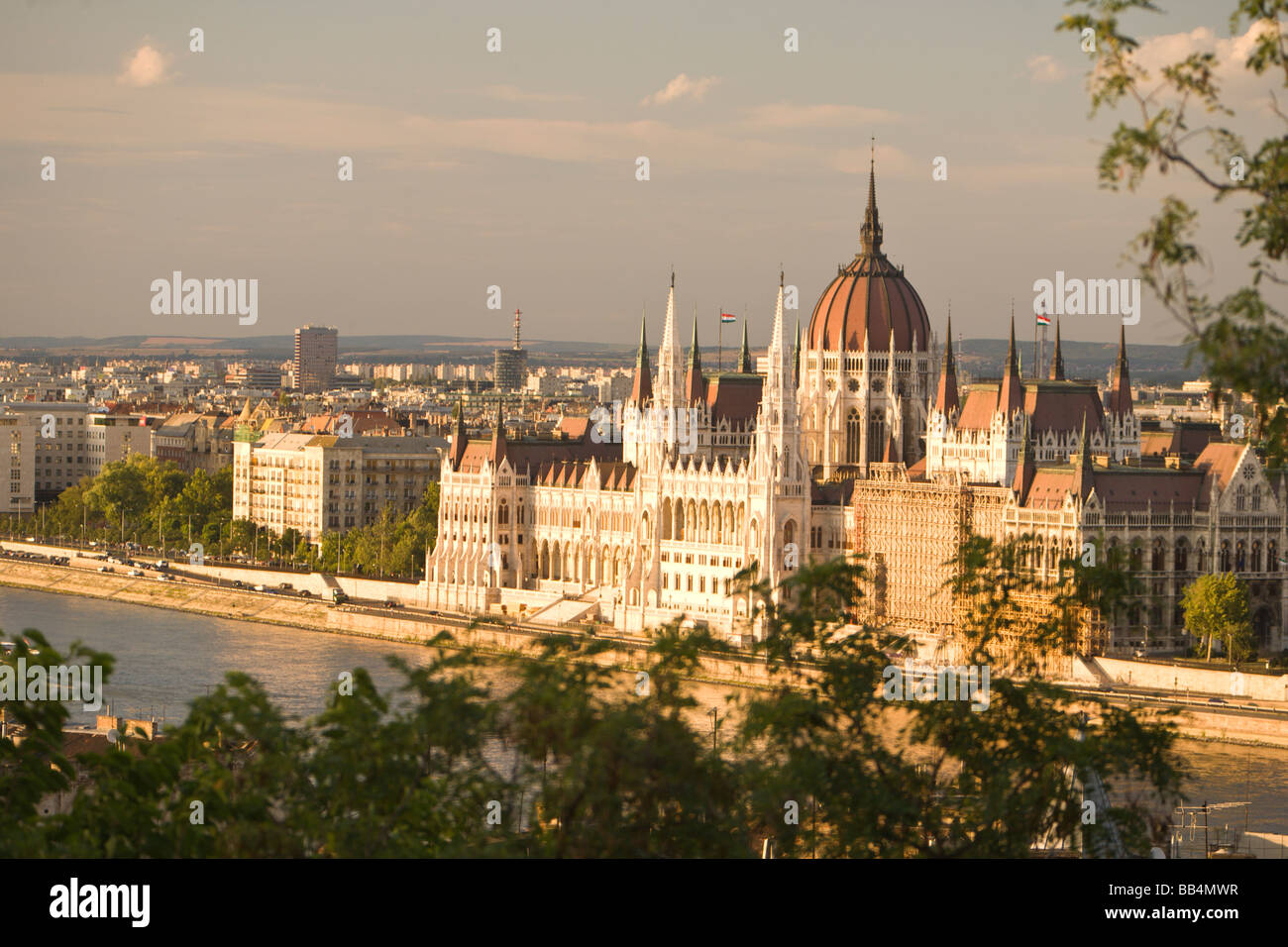 View from Castle Hill, Buda side Central Budapest, Capital of Hungary ...