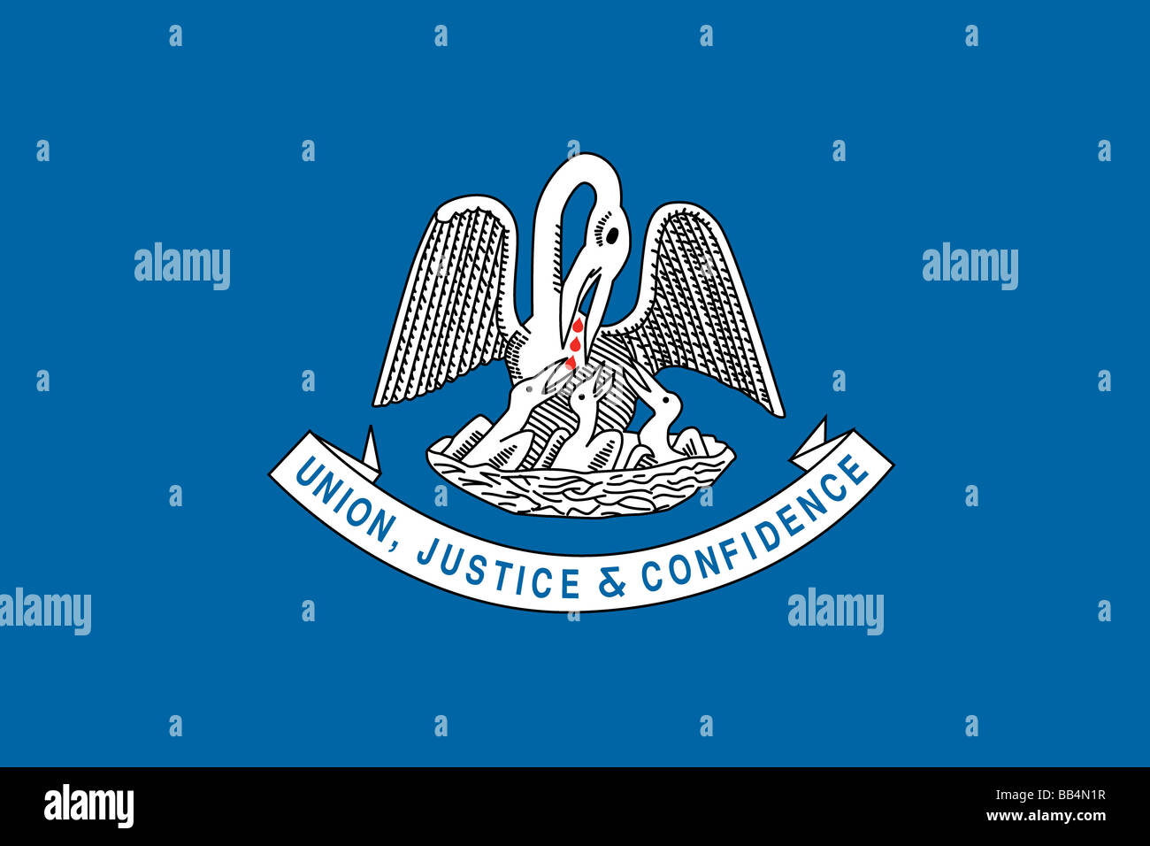 Louisiana state flag Stock Photo - Alamy