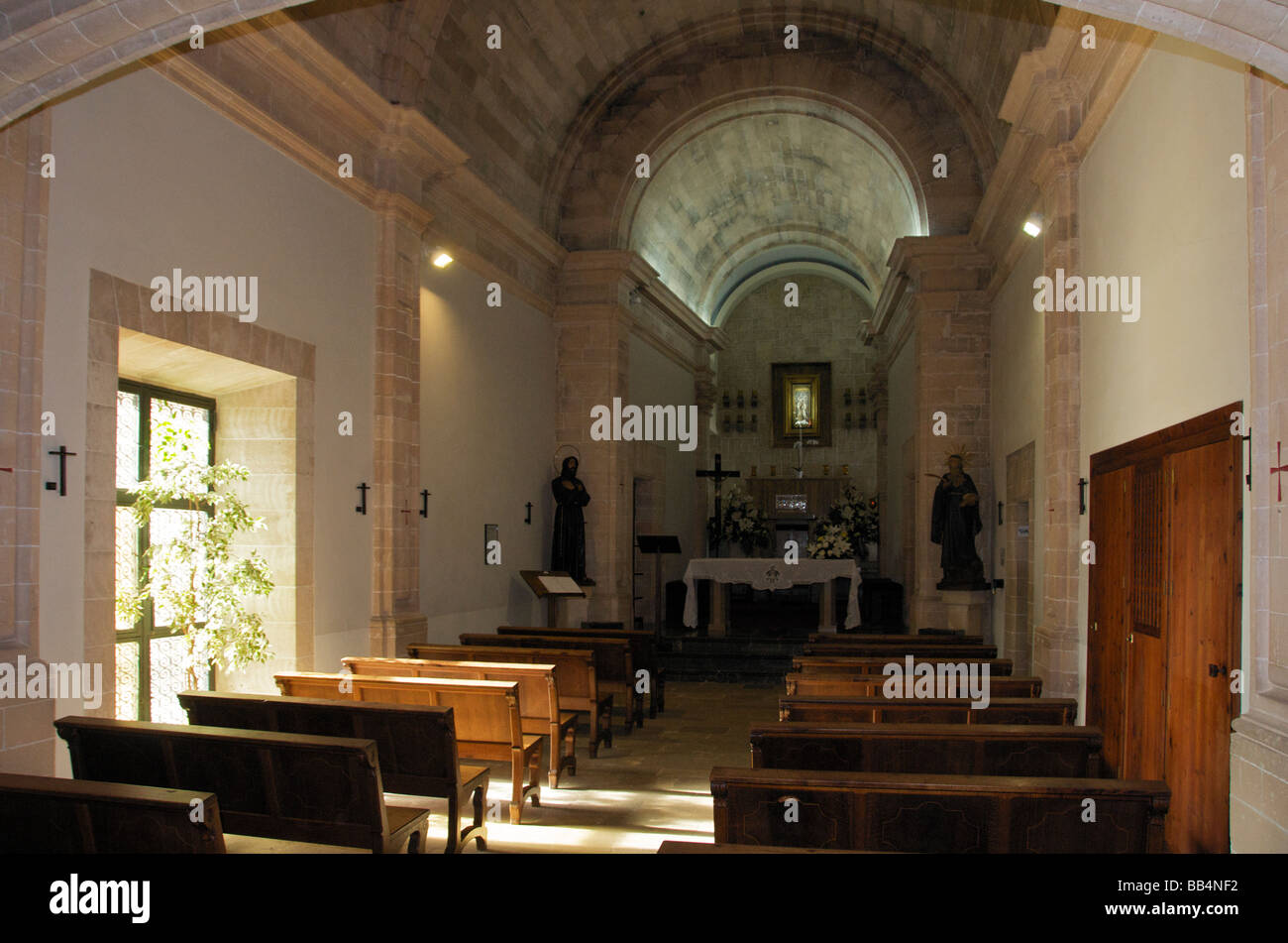 Interior Monastery of Santuari de Nostra Senyora de Cura Puig de Randa ...