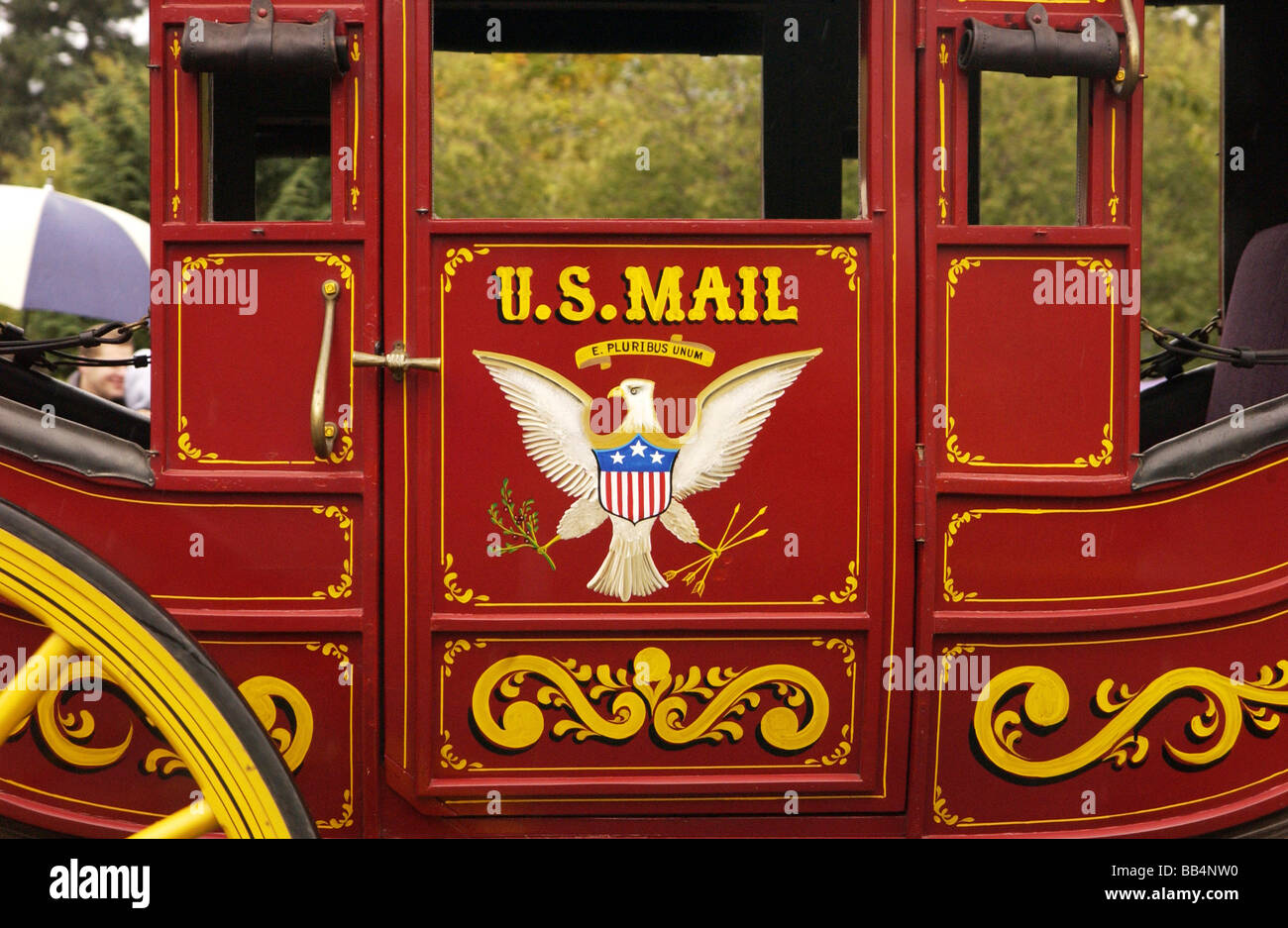 USA, Washington State, Issaquah, Salmon Days Festival Parade, antique U ...