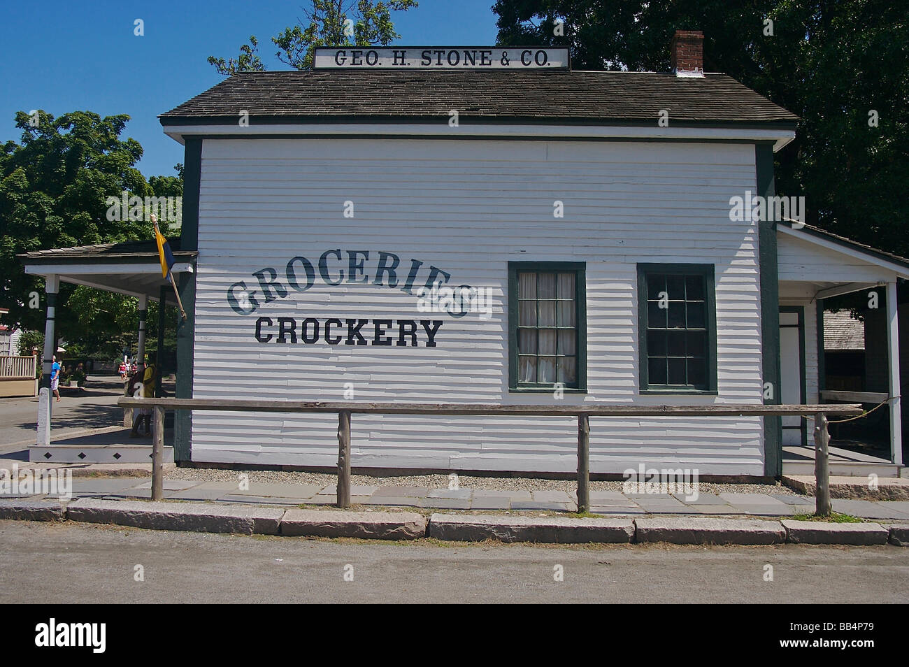 North America, USA, Connecticut, Mystic. A store in Mystic Seaport's ...