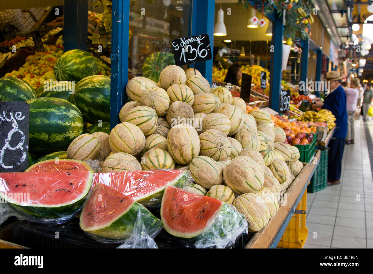 Central Market Hall, Vaci Utca, Pest side of Central Budapest, Capital ...