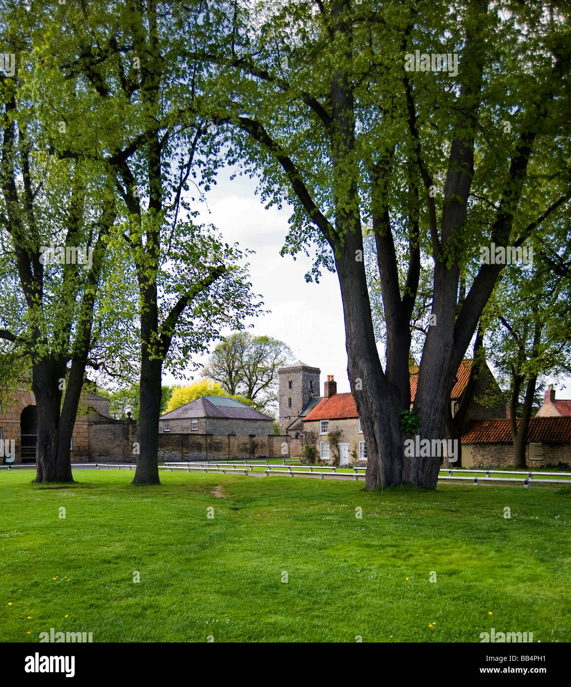 The Village of Hovingham in the summer sunshine North Yorkshire ...