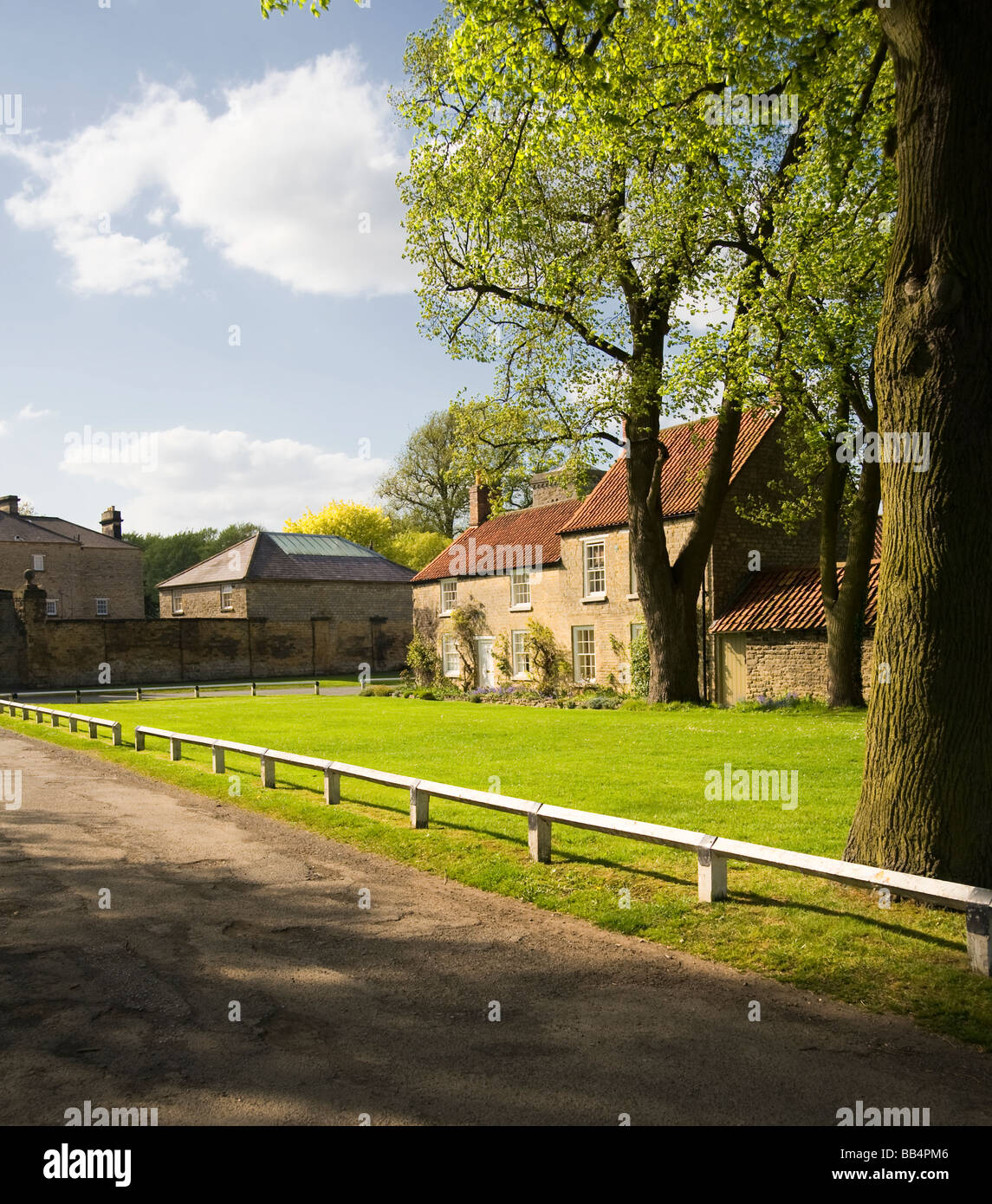 The Village of Hovingham in the summer sunshine North Yorkshire ...