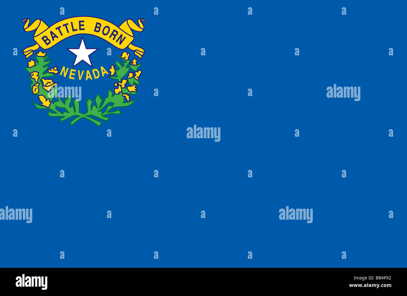Nevada state flag Stock Photo - Alamy