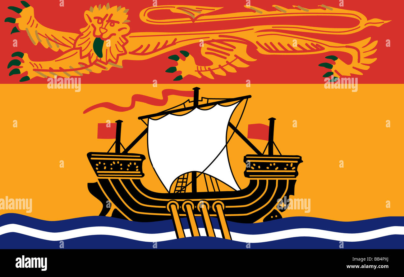 New brunswick flag hi-res stock photography and images - Alamy