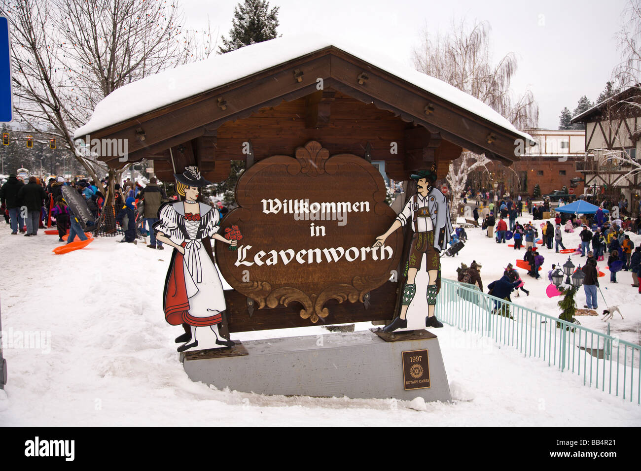 Leavenworth washington sign hi-res stock photography and images - Alamy