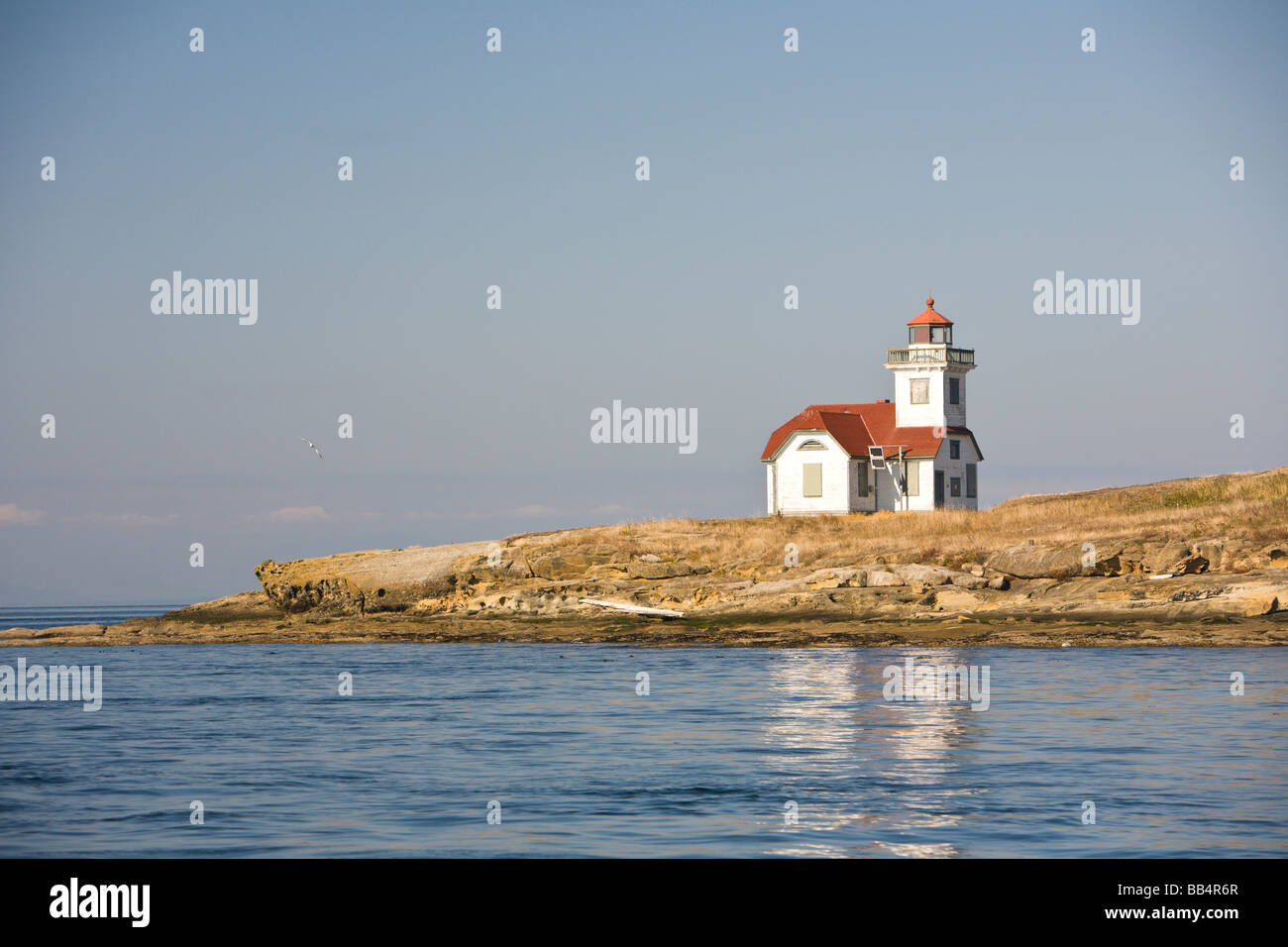 USA, Washington State, Patos Island. United States Coast Guard Light ...