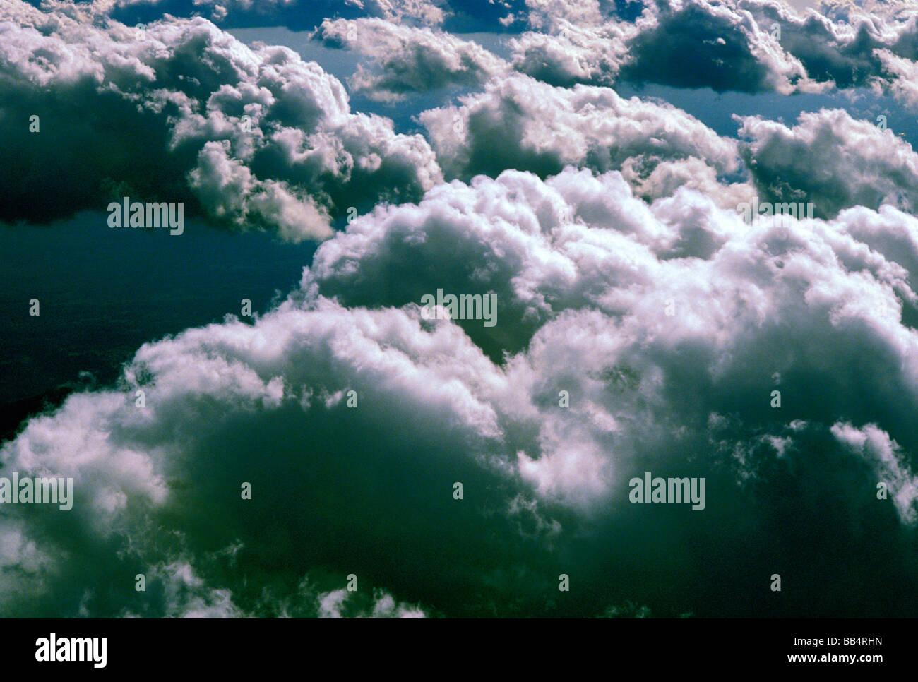 USA, Washington, Puget Sound. Cloud formations, aerial view Stock Photo ...