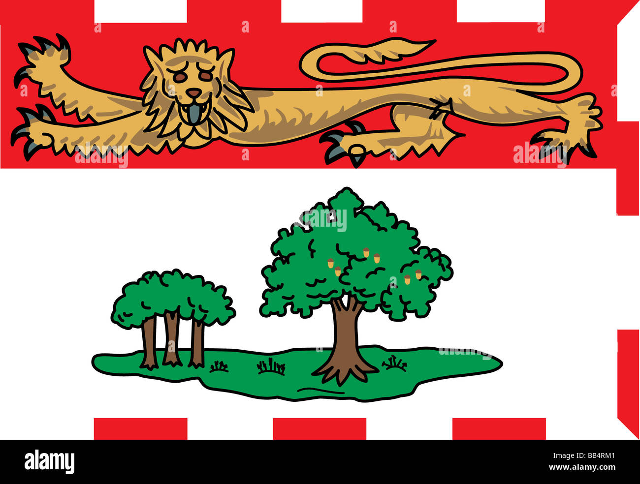 flag of Prince Edward Island Stock Photo - Alamy