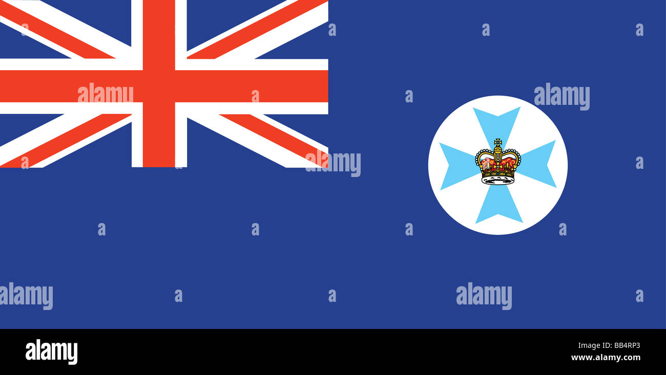 flag of Queensland Stock Photo - Alamy