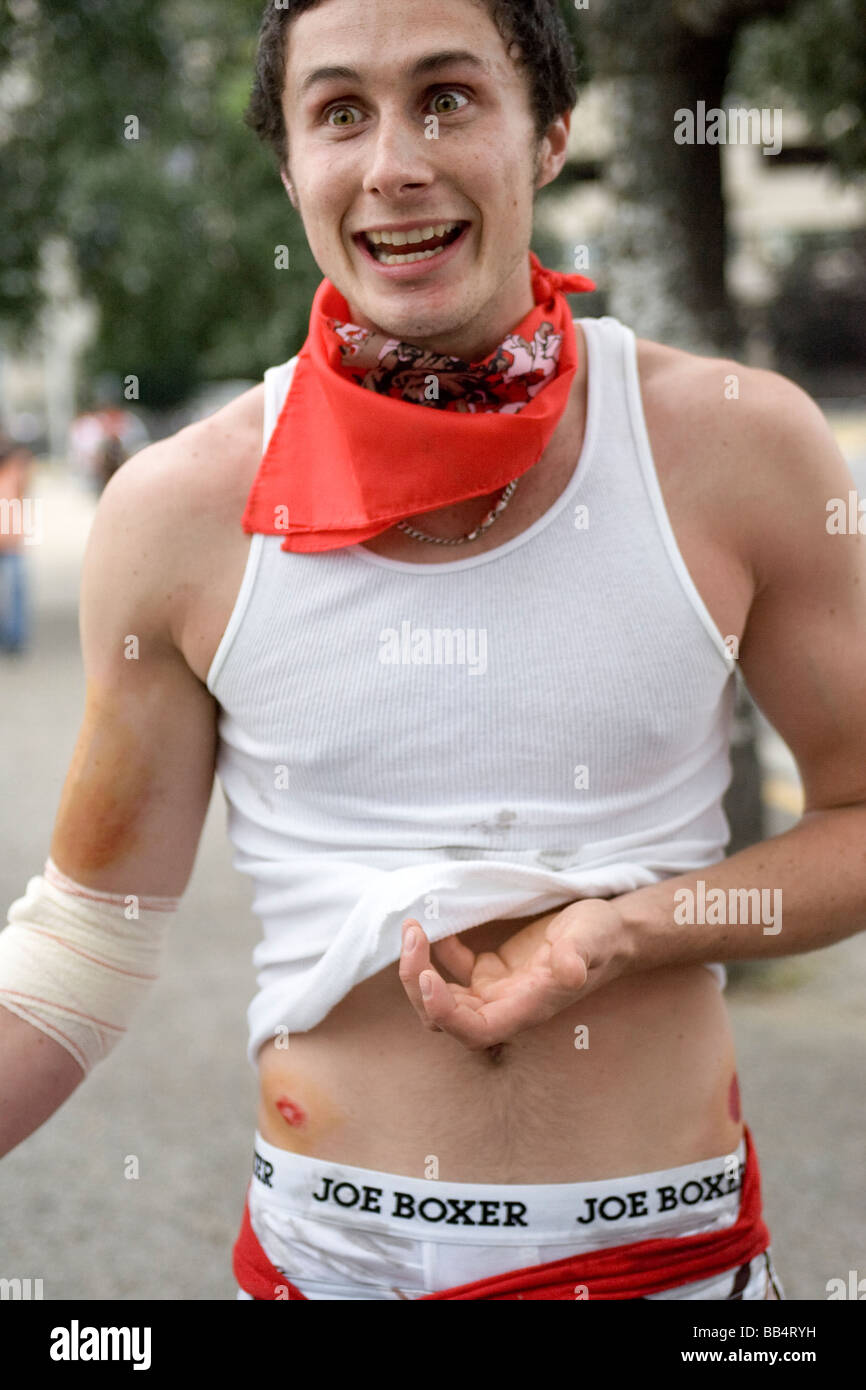 Pamplona bull run hi-res stock photography and images - Alamy