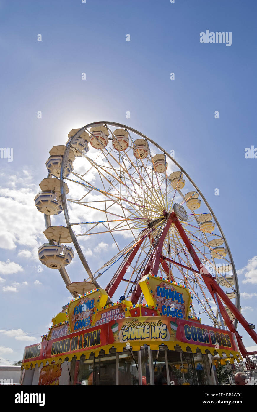 ferris wheel along the midway at Florida Strawberry Festival Plant City ...