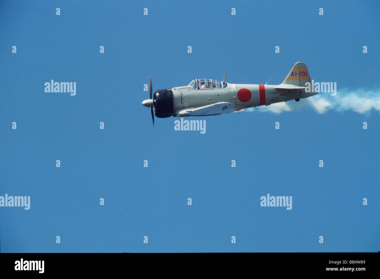 T-6 Texan modified to resemble the Japanese Mitsubishi Zero for a movie ...