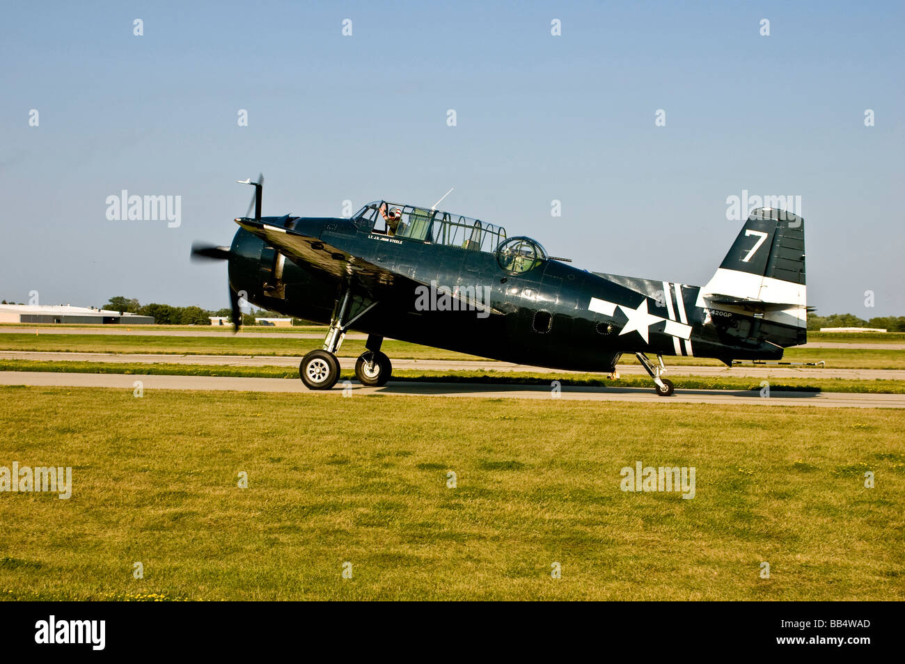 Grumman TBF/TBM Avenger, Navy carrier with torpedo bombers Stock Photo ...