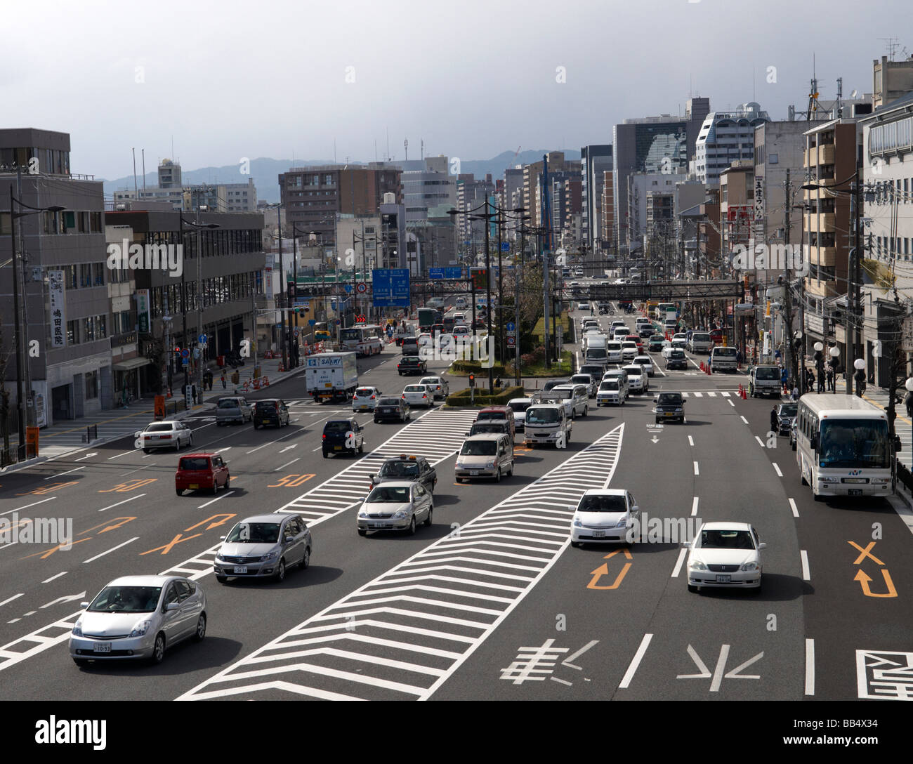 Traffic in Kyoto, Japan Stock Photo - Alamy