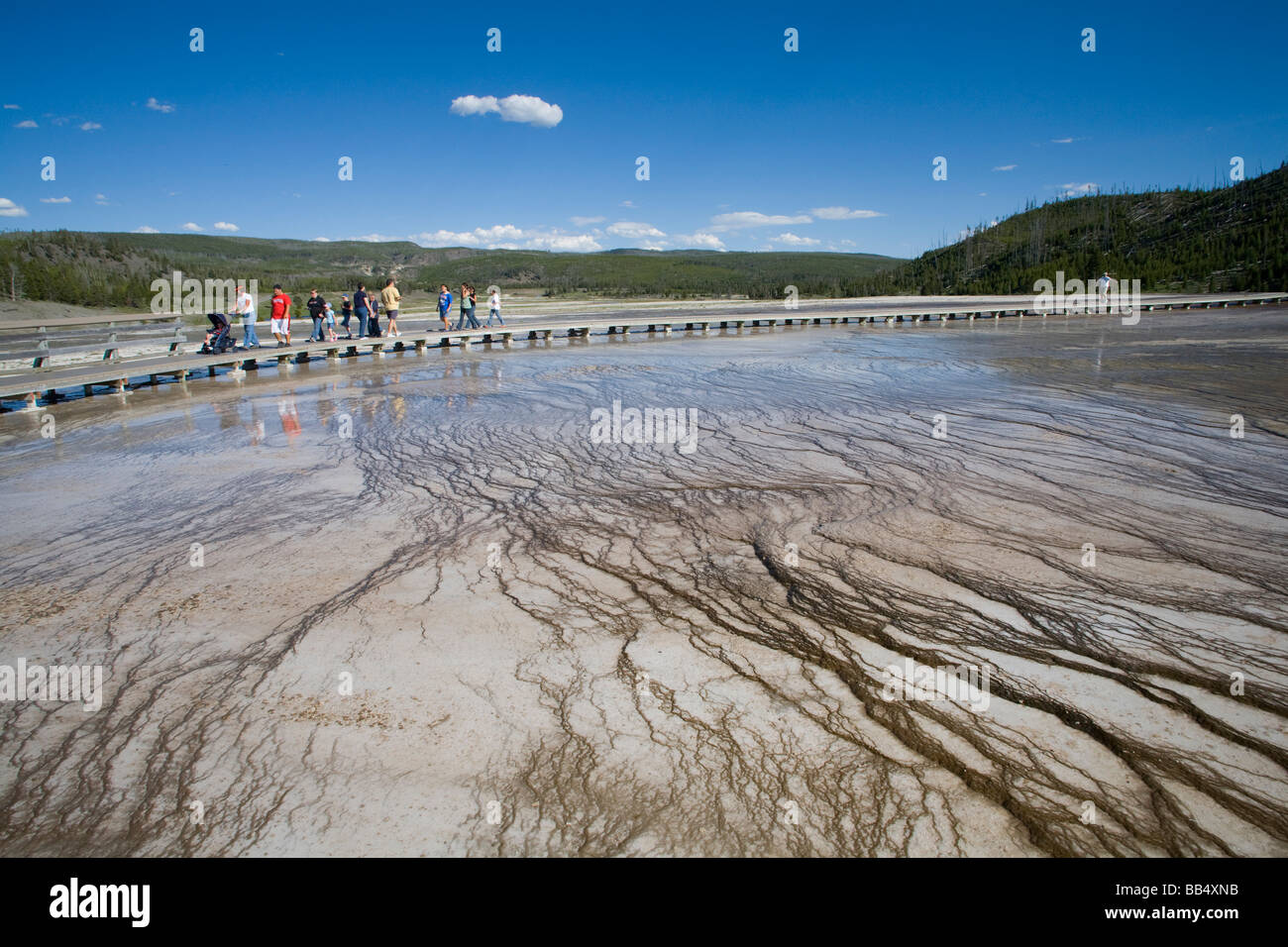 WY, Yellowstone National Park, Midway Geyser Basin, Grand Prismatic ...