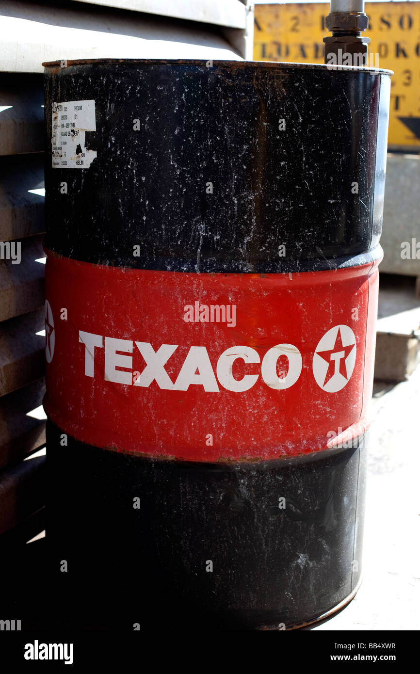 Texaco oil barrel hi-res stock photography and images - Alamy