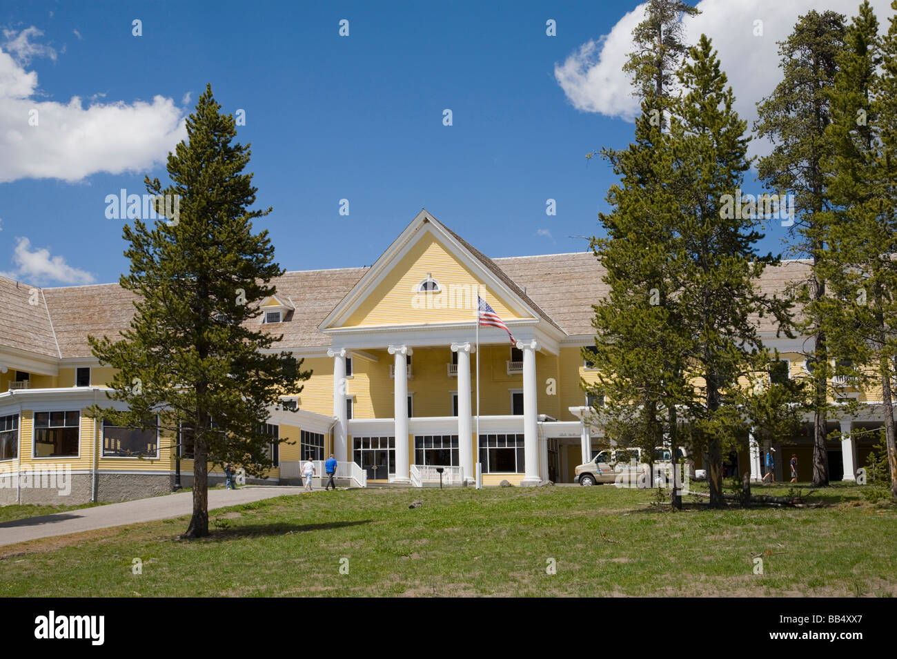 WY, Yellowstone National Park, Lake Yellowstone Hotel, oldest building ...