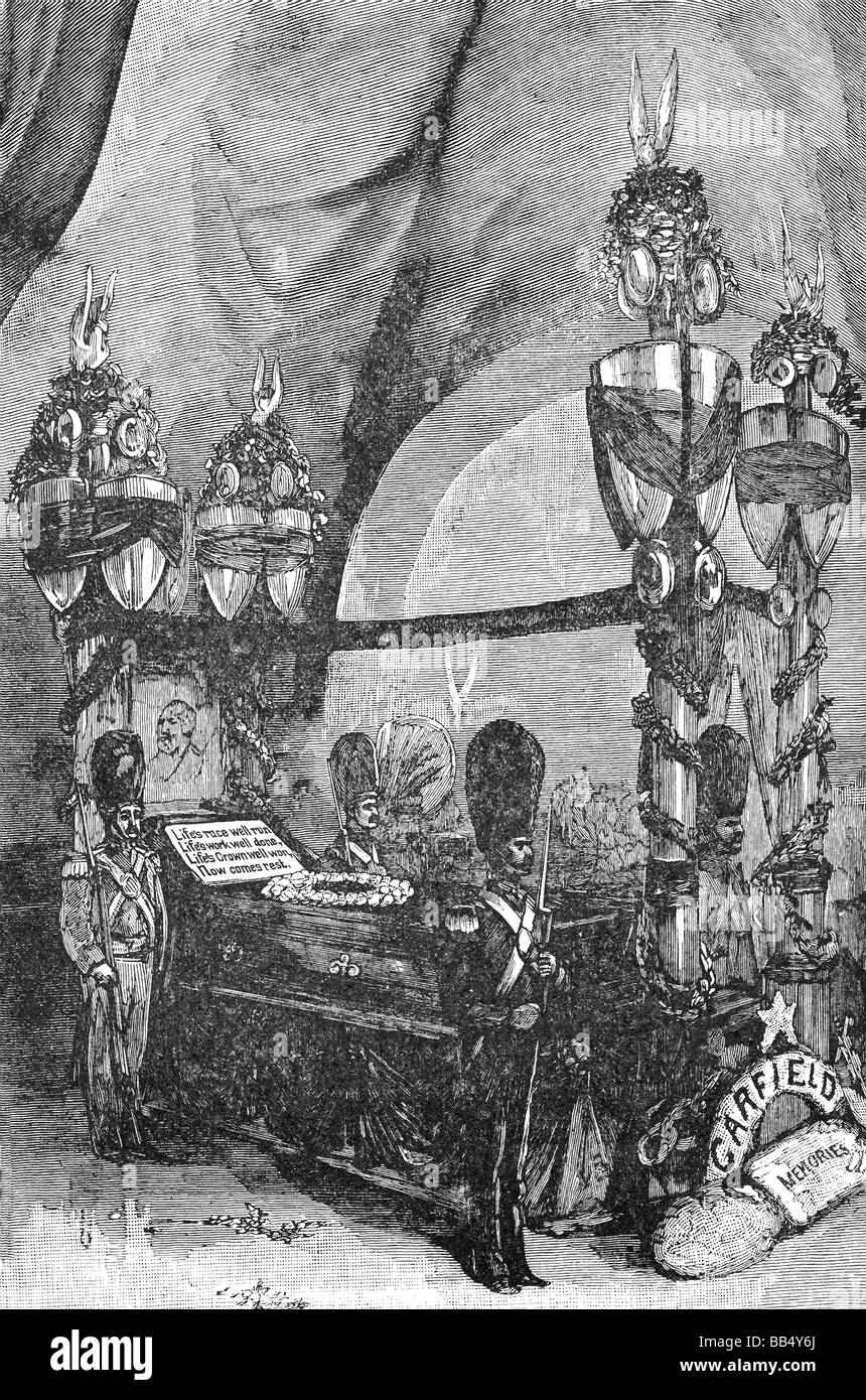 Catafalque of Garfield in Cleveland, Ohio Stock Photo - Alamy