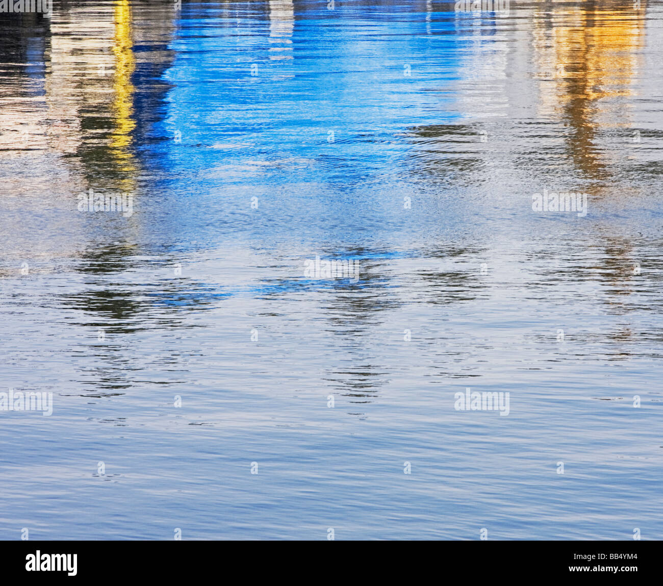 reflection of buildings in water Stock Photo - Alamy