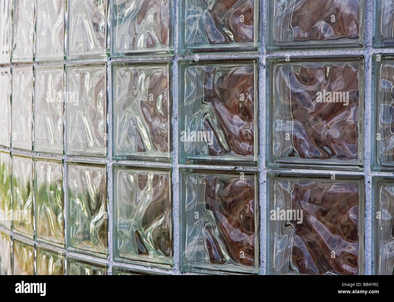 curved glass brick wall Stock Photo - Alamy