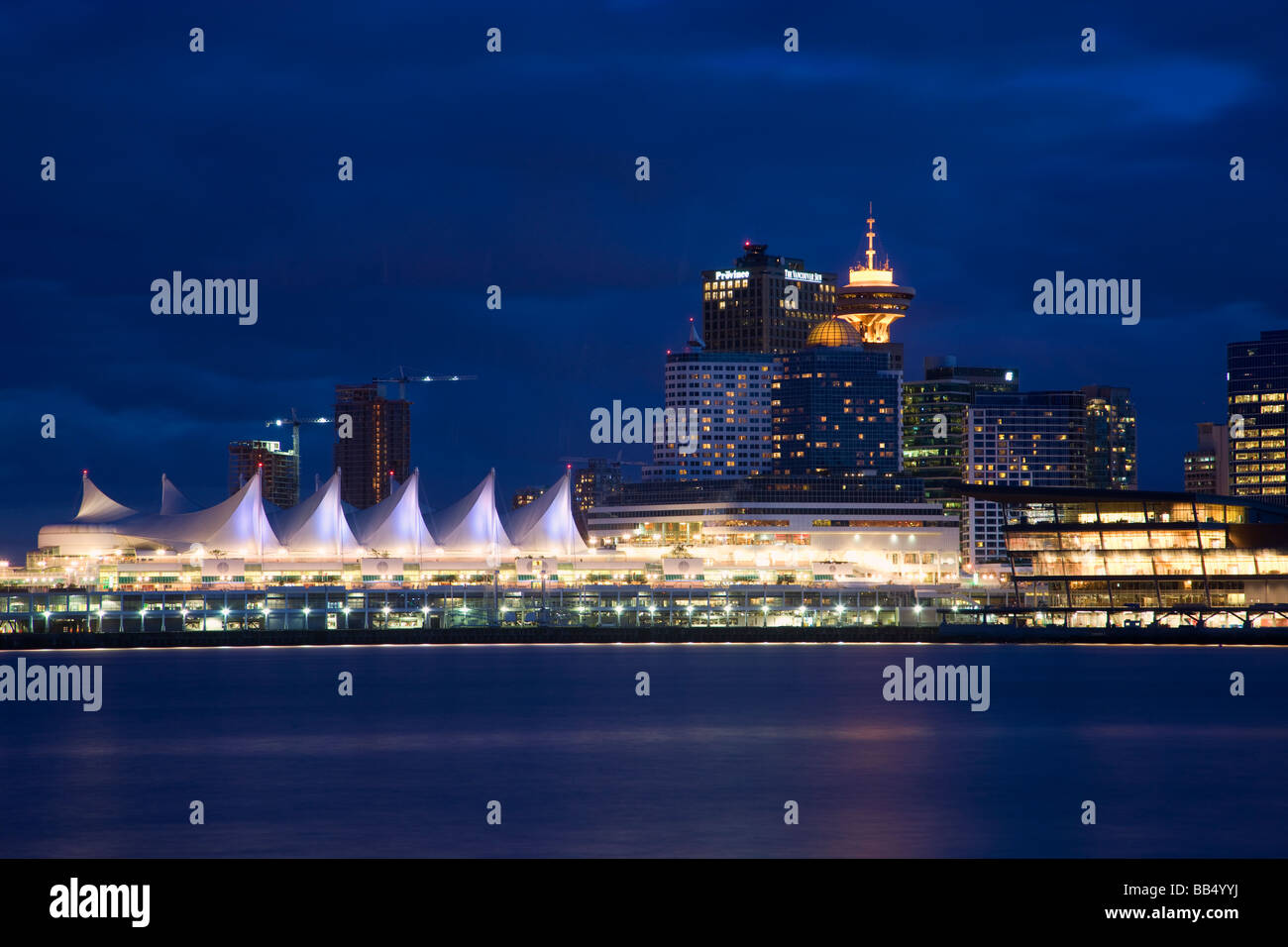 The city skyline of Vancouver host of the 2010 Winter Olympics British ...