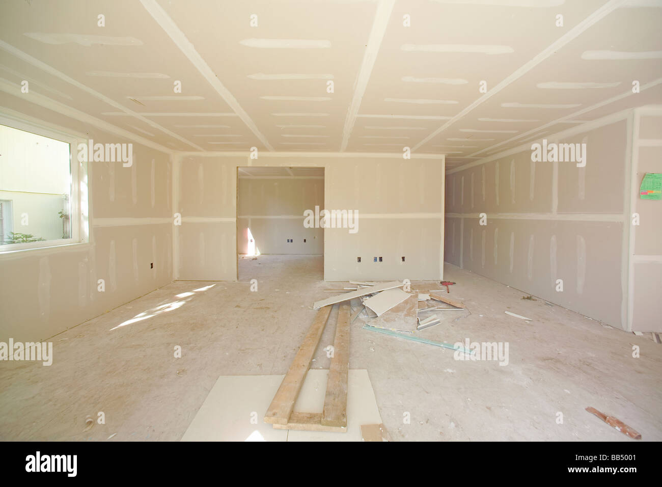 Drywall is used in new residential construction Stock Photo - Alamy
