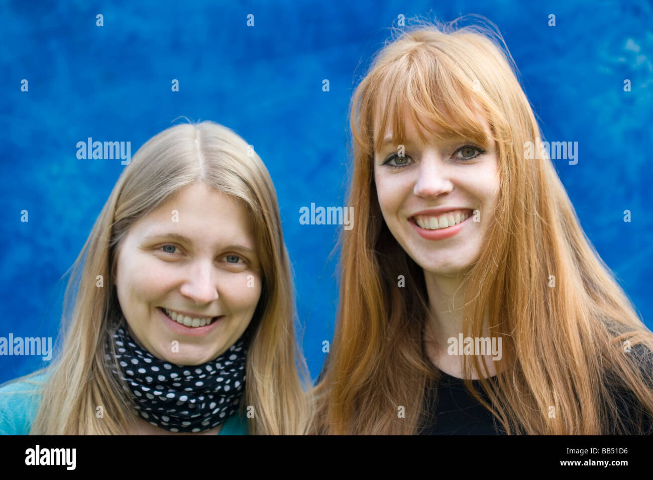 Two Young Women Best Friends Stock Photo - Alamy